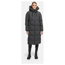 Winterjacke Marikoo "Tikoraa", Damen, Gr. XXL, anthrazit, Obermaterial: 100% Polyester; Futter: 100% Polyester; Wattierung: 100% Polyester; Ärmelfutter: 100% Polyester, Jacken, mit extra langem Schnitt und hohem Kragen