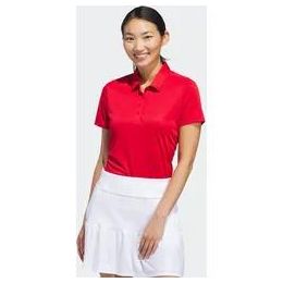 Poloshirt Adidas PERFORMANCE "W PERF SLD SS P", Damen, Gr. M, rot (collegiate rot), Obermaterial: 100% Polyester, Shirts