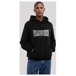 Kapuzenpullover F4NT4STIC "Knut & Jan Hamburg Wellenbreker", Herren, Gr. L, schwarz, Obermaterial: 80% Baumwolle, 20% Polyester, relaxed fit, Pullover, Premium Qualität