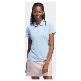 Poloshirt Adidas PERFORMANCE "W PERF SLD SS P", Damen, Gr. M, transparent (clear sky), Obermaterial: 100% Polyester, Shirts