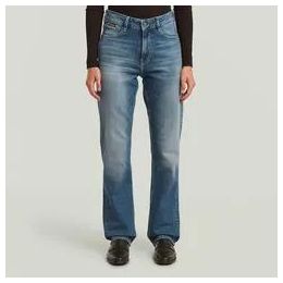 G-Star Raw Straight-Jeans G-STAR "Iggie Wmn", Damen, Gr. 30, Länge 30, faded antalya blau, Denim/Jeans, Obermaterial: 99% Baumwolle, 1% Elasthan, straight fit, Jeans, Mid Rise