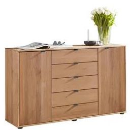 Kombikommode Wiemann "Cardiff Sideboard, Wäscheschrank, teilmassiv Erle, mit Schubladen", braun, Erle,Front Erlemassiv, Erle, Sideboards, verschiedenen Ausführungen, inklusive Einlegeboden