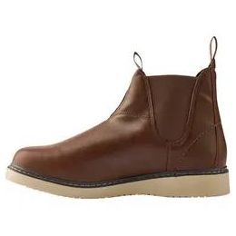 Stiefel MCS "MCS ankle boots M9E Chelsea", Herren, Gr. 43, Normalschaft, schwarz camel, Obermaterial: 100% Polyurethan, Schuhe