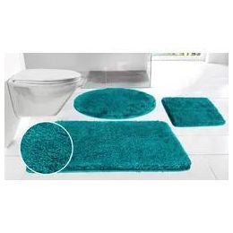 Möve Badematte MÖVE "Superwuschel, Badvorleger, Badezimmer Teppich" Gr. 4, lagoon, H:40mm, Polyester, Badematten, Mikrofaser-Badematte, Badteppich, rechteckig, rund & als 3-tlg. Set