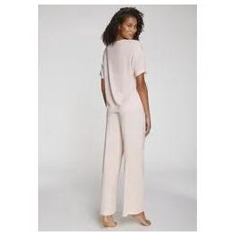 T-Shirt s.Oliver, Damen, Gr. 44/46, rosa, meliert, Rippware, Obermaterial: 92% Viskose (LENZINGTM), 8% Elasthan, meliert, lässig geschnitten, Rundhals, Shirts, Aus weicher Rippqualität