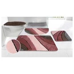 Badematte my home "Josie, Badvorleger, Badezimmer Teppich" Gr. 2, beere, H:20mm, Polyester, Badematten, Badteppich, Badematten, rechteckig, rund & als 3-tlg. Set erhältlich