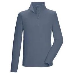 Fleecepullover Killtec "KSW 99 MN FLC SHRT", Herren, Gr. M, stahlgrau, Oberstoff: 100% Polyester, Sweatshirts, Herren Fleeceshirt: warm, komfortabel, Reißverschluss mit Kinnschutz