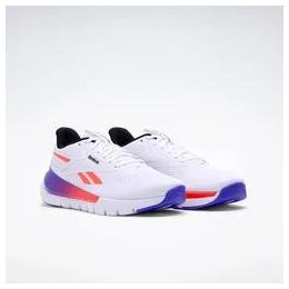Trainingsschuh Reebok "Reebok FLEX TRAINER", Gr. 42, footwear weiß, flash orange, royal lila, Synthetik, Textil, Schuhe