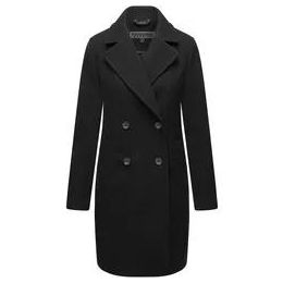 Kurzmantel Navahoo "Frostjuwel 14", Damen, Gr. L (40), schwarz, Obermaterial: 80% Polyester, 10% Modacryl, 10% Viskose, Innenfutter: 100% Polyester, Ärmelfutter: 100% Polyester, gerade ca. Mitte Oberschenkel, Ärmel ohne Ärmelschlitz normaler Saum, Mäntel, Klassischer Damen Mantel in Woll-Optik