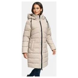 Winterjacke Marikoo "Kaltnäschen", Damen, Gr. L, beige (light taupe), Obermaterial: 100% Polyester; Futter: 100% Polyester; Wattierung: 100% Polyester; Ärmelfutter: 100% Polyester, Jacken, mit warmem Fleece in den Taschen