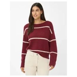 Strickpullover Brax "Style LISA", Damen, Gr. 40, dunkelrot, Strick, 43% Polyamid, 29% Wolle, 26% Alpaka, 2% Polyester, Rundhals, Pullover