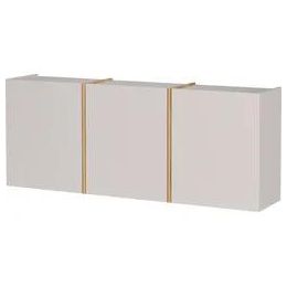 Mehrzweckschrank Germania "GW-Libbiano Plus", kaschmir, navarra, eiche, nachbildung, B:138cm H:55cm T:29cm, Spanplatte, Schränke, griffloses Design mit Balkonoptik