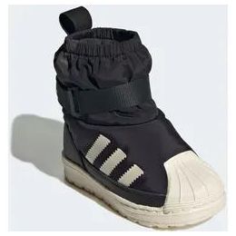 Winterstiefel Adidas ORIGINALS "Adidas SUPERSTAR 360 STIEFEL FÜR KINDER", Damen, Gr. 21, core schwarz, wonder weiß, carbon, Synthetik, Textil, Schuhe, Winterschuhe, Winterboots, Snowboots