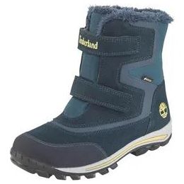 Winterboots Timberland "CHILLBERGMID HOOK & LOOP GORE-TEX SNOW BOOT", Damen, Gr. 38, outerspace, Leder, Schuhe, Snowboots, Winterstiefel, Winterschuhe, gefüttert, wasserdicht