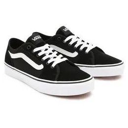 Sneaker Vans "Filmore Decon", Gr. 42,5, schwarz-weiß (schwarz, weiß), Leder, Textil, unifarben mit Farbeinsatz, Sportlich, Schuhe Skaterschuh Canvassneaker Sneaker low