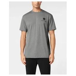 T-Shirt Plein Sport "T-Shirt", Herren, Gr. L, schwarz (02, schwarz), Obermaterial: 47% Polyamid, 40% Polyester, 13% Elasthan, Shirts