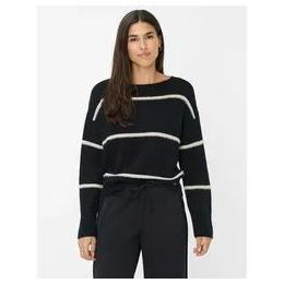 Strickpullover Brax "Style LISA", Damen, Gr. 44, schwarz, Strick, 43% Polyamid, 29% Wolle, 26% Alpaka, 2% Polyester, Rundhals, Pullover