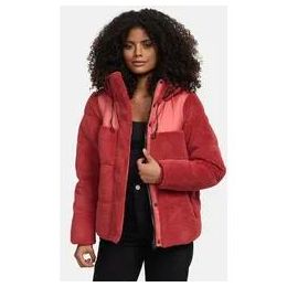 Winterjacke Marikoo "Kaguraa", Damen, Gr. XS, rot (rouge), Obermaterial: 100% Polyester; Innenmaterial: 100% Polyester; Futter/Wattierung: 100% Polyester, Jacken, warme Teddyfell Sherpa Jacke, Topseller