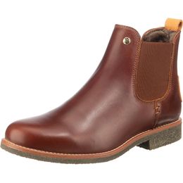 Panama Jack Chelsea Boots 'Giordana Igloo' Damen Gr&ouml;&szlig;e 37 cognac / gelb Winterschuhe