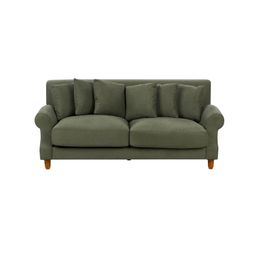 Beliani 2-Sitzer Sofa EIKE in Grün/Braun - (W) 186 x (H) 82 x (L) 102 cm | Gr.: onesize