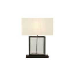 Licht-Erlebnisse Tischlampe (B)20 x (L)40 x (H)53 cm in Schwarz matt Wei&szlig; | Gr.: onesize