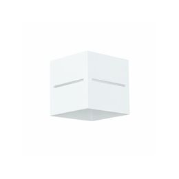 Licht-Erlebnisse Wandlampe EEK F (B)10 x (H)10 cm in Wei&szlig; | Gr.: onesize