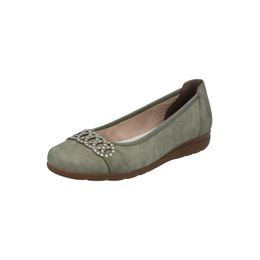 Rieker Klassische Ballerinas in Grün | Gr.: 38