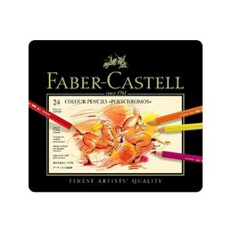 Faber-Castell Künstlerfarbstift Polychromos farbig sortiert im Metalletui 24 Stück | Gr.: onesize