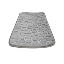 Intirilife Duschvorleger Badmatte in GRAU | Gr.: onesize