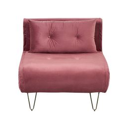 Beliani Einzelsofa VESTFOLD in Rosa/Gold - (W) 85 x (H) 81 x (L) 80 cm | Gr.: onesize