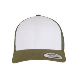 Flexfit Trucker in mossgreen/white/olive | Gr.: onesize