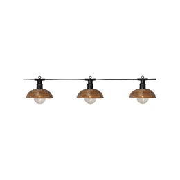 STAR TRADING LED Deko-Lichterkette Cesta Light in Schwarz,Beige,Natur | Gr.: onesize