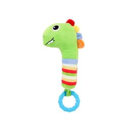 Toi-Toys Babyrassel mit Beißring in grün | Gr.: onesize