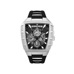 Police Herrenuhr Multifunktion Tough Gear Schwarz / Silber | Gr.: onesize