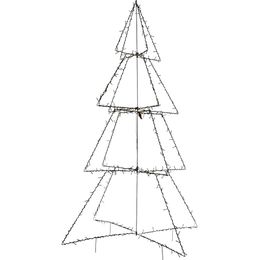 STAR TRADING LED-Lichterbaum "Foldy" in Schwarz - (H)170 cm | Gr.: onesize