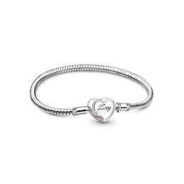 GNOCE Sterling Silber Herz Armband 19 cm | Gr.: onesize