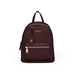 Lazarotti Bologna Leather City Rucksack Leder 27 cm in burgundy | Gr.: onesize