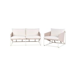 Beliani 2-tlg Lounge Set PONTE in Beige/Grau | Gr.: onesize