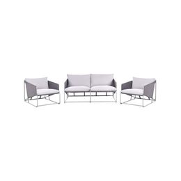 Beliani 3-tlg Lounge Set PONTE in Grau | Gr.: onesize