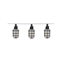 STAR TRADING Solar Lichterkette Cage in Schwarz | Gr.: onesize