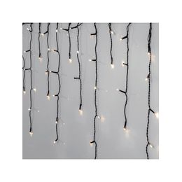 STAR TRADING Lichterkettenvorhang 'Crispy Ice White', outdoor, 960 LEDs, 24m in Schwarz | Gr.: onesize