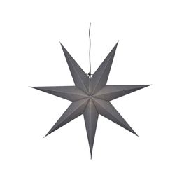 STAR TRADING H&auml;ngeleuchte Stern &sbquo;Ozen&lsquo;, gro&szlig;, grau, &Oslash; 70cm in Silber | Gr.: onesize