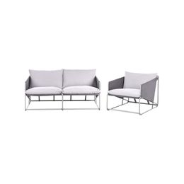 Beliani 2-tlg Lounge Set PONTE in Grau | Gr.: onesize