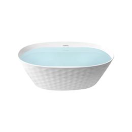 Beliani Freistehende Badewannen CHUBUT in Weiß - (W) 75 x (H) 59 x (L) 150 cm | Gr.: onesize