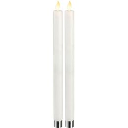 STAR TRADING LED-Stabkerzen ‚M-Twinkle‘, 2er-Set, weiß, 30cm | Gr.: onesize