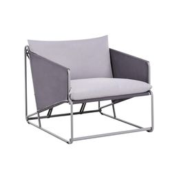 Beliani Gartenstuhl PONTE in Grau - (W) 80 x (H) 88 x (L) 94 cm | Gr.: onesize