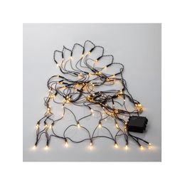 STAR TRADING Netz LED-Lichterkette ,Akku‘, Batterie, warmweiß, outdoor, 80 LEDs, 15 | Gr.: onesize