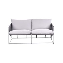 Beliani Gartensofa PONTE in Grau - (W) 160 x (H) 88 x (L) 94 cm | Gr.: onesize