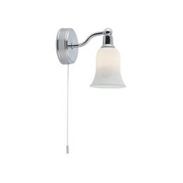 Licht-Erlebnisse Wandlampe (B)9 x (H)14 cm in Chrom Weiß | Gr.: onesize