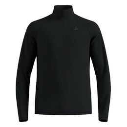 Odlo Longsleeve "Midlayer 1/2 Zip Besso" in Schwarz | Gr.: XXL